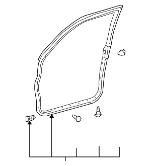 2004-2009 Lexus Weatherstrip 67862-0E020 | OEM Parts Online