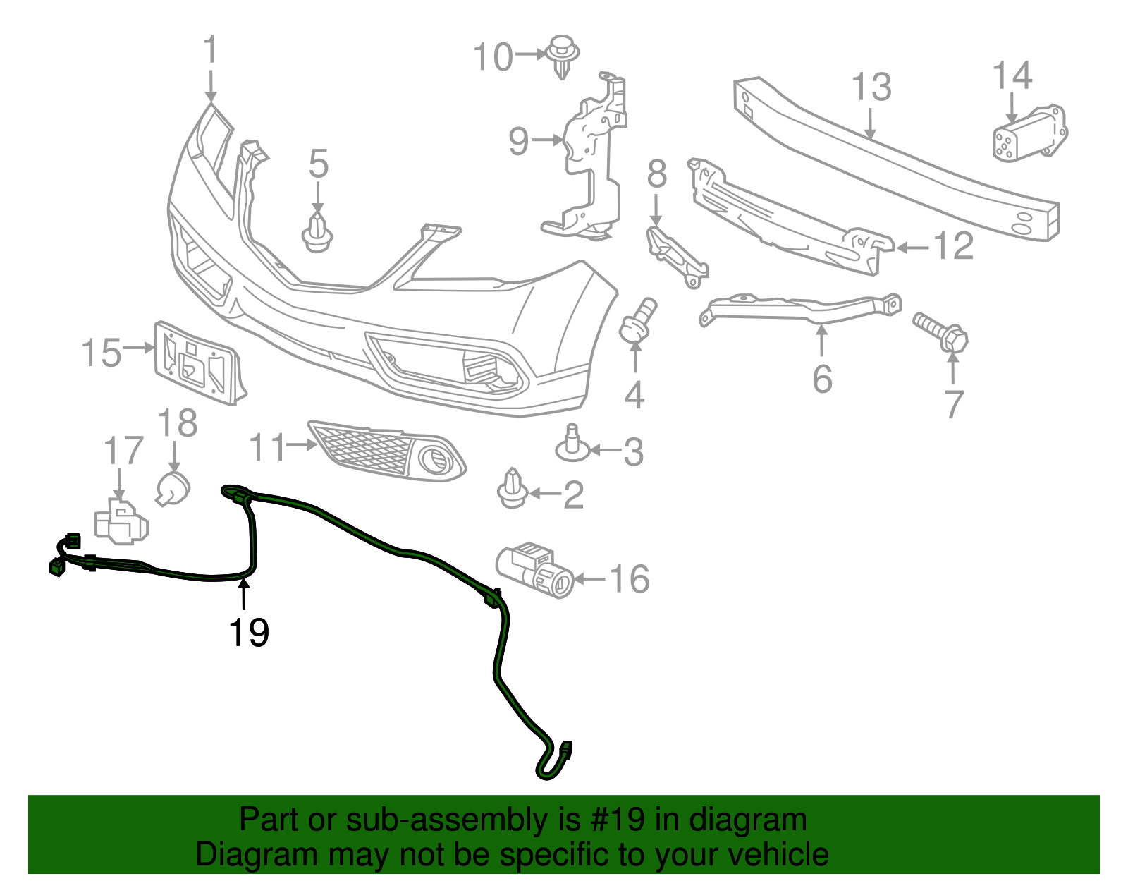 2016-2018 Acura RDX Harness 32112-TX4-A00 | Acura Parts World