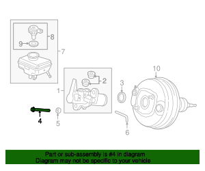 WHT-003-382-A - Master Cylinder Mount Bolt 2007-2023 Audi | Audi OEM Parts