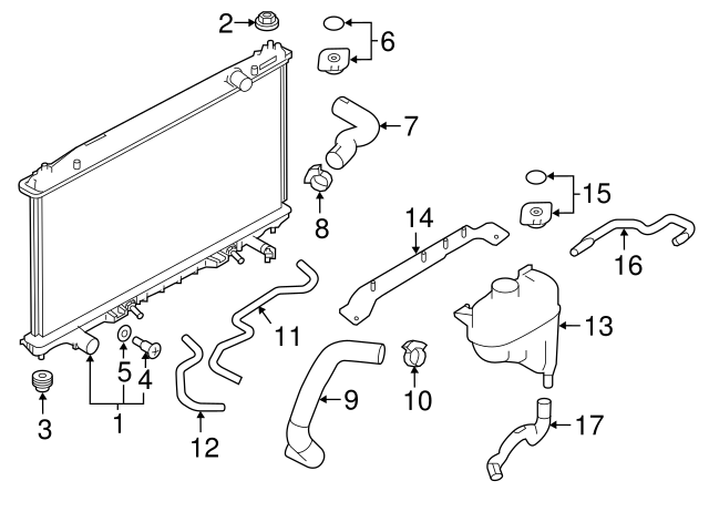 2010-2020 Infiniti Lower Hose Clamp 21514-7990B | Infiniti of Orland Park