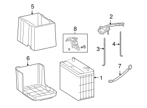 2008-2012 Honda Accord Positive Cable 32111-R40-A00 | Cheaper Honda Parts