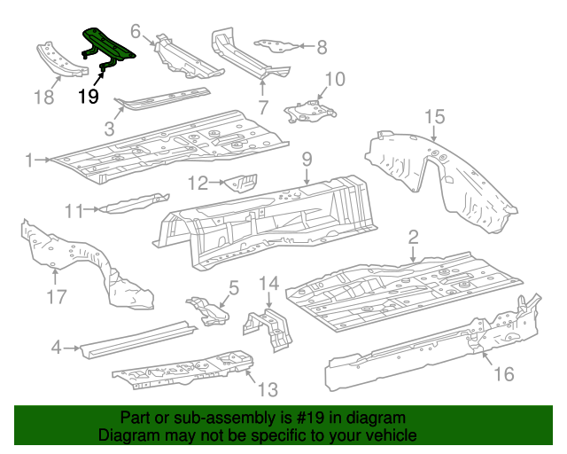 2019-2021 Lexus Engine Bracket 51449-30111 | OEM Parts Online