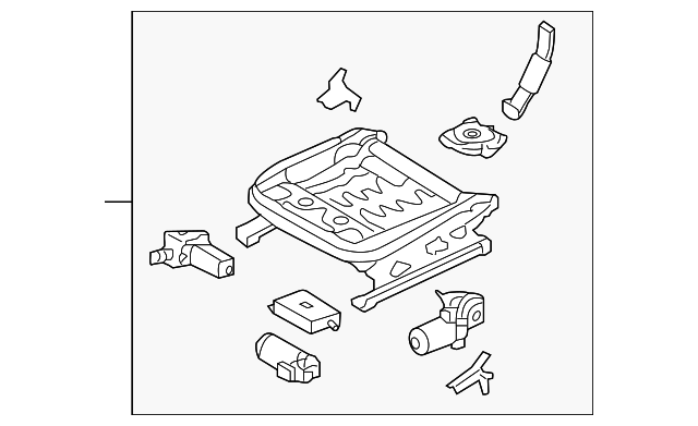 2017-2019 Kia Seat Track 88500-G5200DDK | QuirkParts