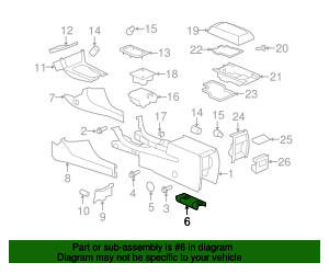 2006-2009 GM Bracket 25811880 | GMPartsDirect.com