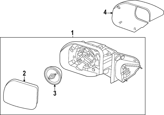 NZ6Z-17682-H - Mirror Assembly 2022-2024 Ford Maverick | AutoNation Parts