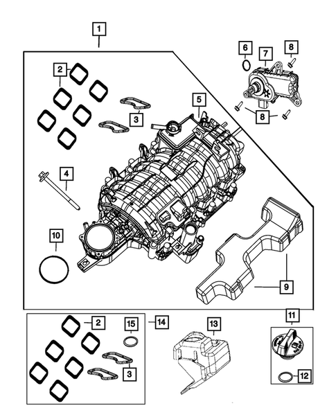Manifolds and Vacuum Fittings for 2019 Ram 1500 | Mopar Estores