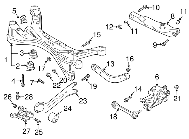 Genuine Upper Control Arm for 2003-2011 Saab 9-3 | Part# 32021925 ...