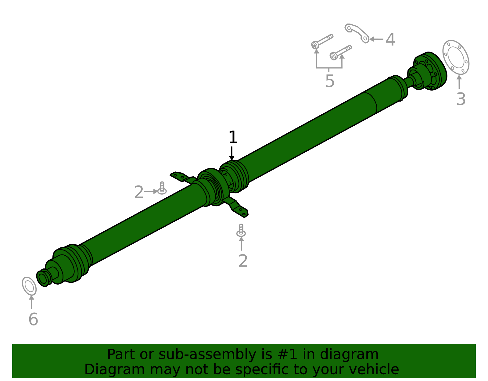 2015-2018 Porsche Macan Drive Shaft 95B-521-101-P | Porsche Marin