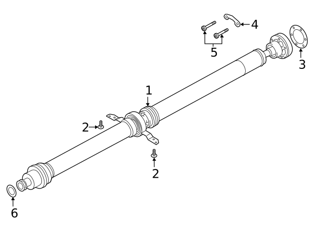 2015-2018 Porsche Macan Drive Shaft 95B-521-101-P | Porsche Marin