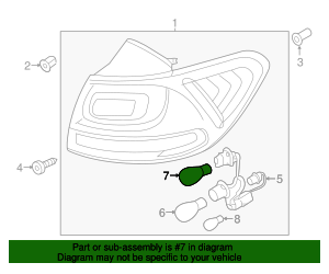 1995-2021 Kia OEM NEW 1995-20 Kia Optima Rio Left Right Rear Sedona ...