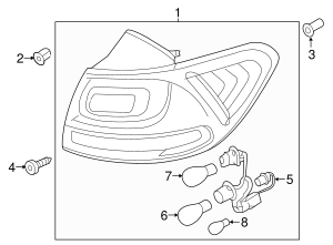 2016-2018 Kia Sorento Tail Lamp Assembly 92402-C6000 | OEM Parts Online