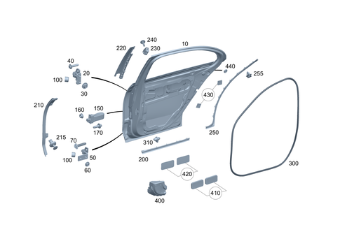 Rear Door for 2024 Mercedes-Benz E350 | MB Direct Parts
