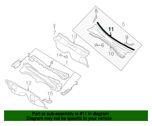91414FE000 - Rear Seal - 2002-2007 Subaru Impreza | World OEM Parts Subaru