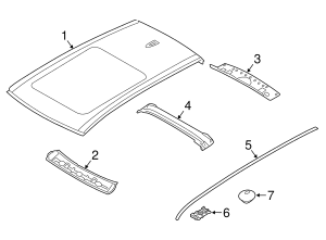 2015-2019 BMW X6 Roof Molding 51-13-7-414-231 | OEM Parts Online