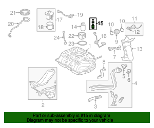 2008 Toyota Yaris Fuel Injection Pressure Regulator 23280-21020 | OEM ...