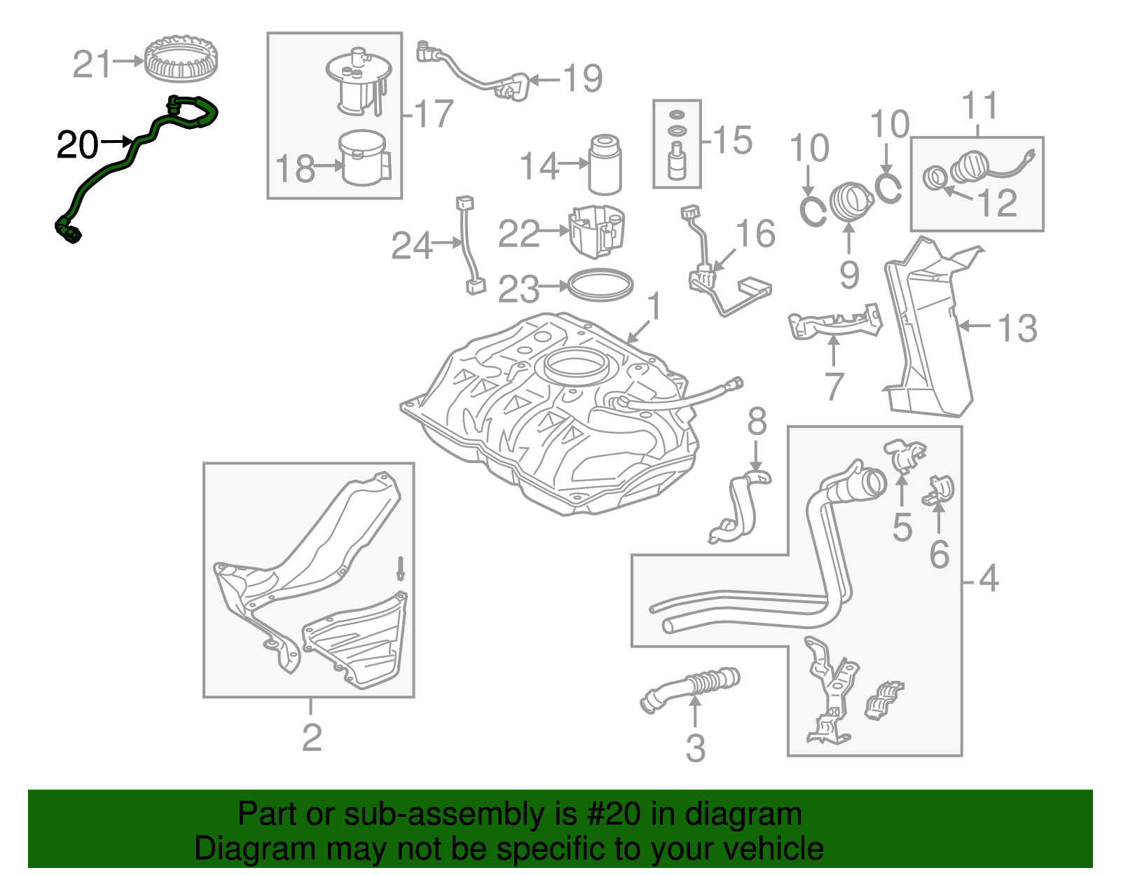 2007-2014 Toyota Fuel Return Line 77209-52101 | Toyota Parts Center