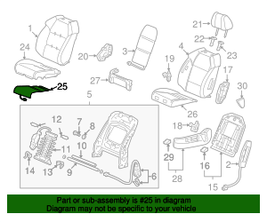 Genuine OEM Acura - Seat Heater Part# 81534-STX-A01 | Acura Parts For Less