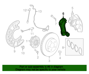 205-421-53-00 - Disc Brake Caliper Bracket 2015-2023 Mercedes-Benz ...