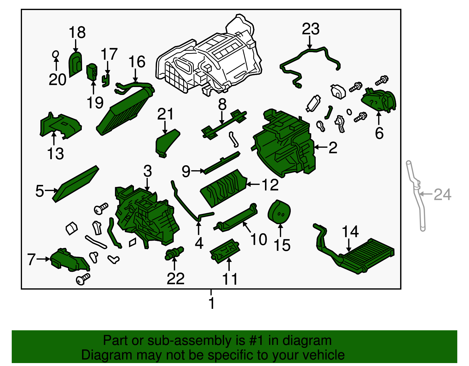 2017 Nissan LEAF AC & Heater Assembly 27210-4DB0C | Melloy Nissan Parts