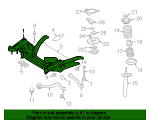 31112283913 - 2007-2010 BMW M6 Cross-Member (31-11-2-283-913) | BMW of ...
