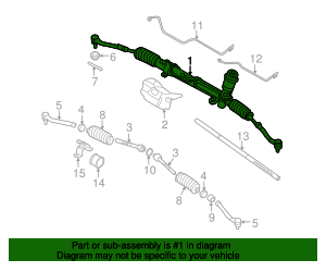 57700-4D800 - Steering Gear 2006-2014 Kia Sedona | Kia.Parts Store
