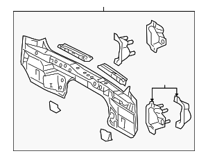 2008-2013 Toyota Highlander Rear Body Panel 58307-0E040 | Toyota Parts