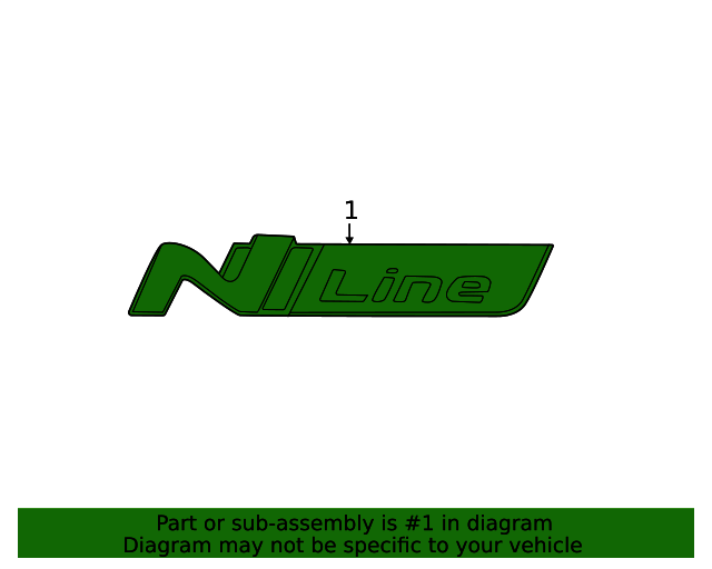 86318-AA000 - Fender Emblem 2021-2023 Hyundai Elantra | AutoNationParts.com