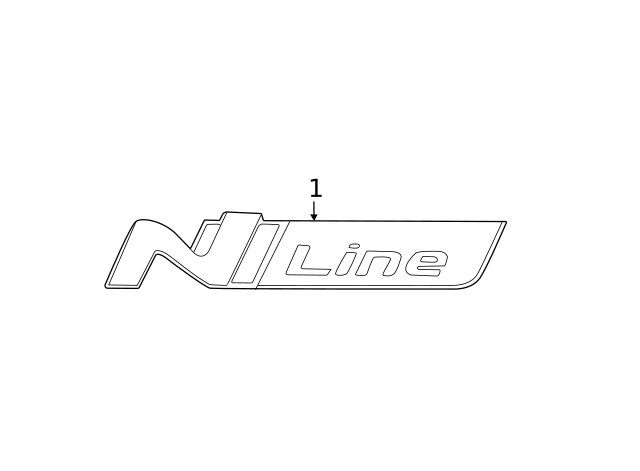 86318-AA000 - Fender Emblem 2021-2023 Hyundai Elantra | AutoNationParts.com