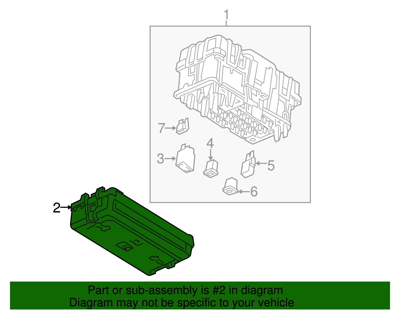 84548028 - Accessory Wiring Junction Block Cover 2018-2024 GM | Big 3 ...