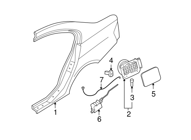 41218045825 - 2008-2011 BMW M3 Quarter Panel (41-21-8-045-825) | BMW of ...