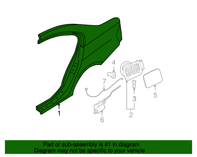 Genuine BMW 41-21-8-045-825 | Quarter Panel | FREE Shipping on Most ...