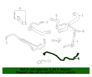 Genuine BMW 17-12-9-845-510 | Outer Hose | FREE Shipping on Most Orders ...