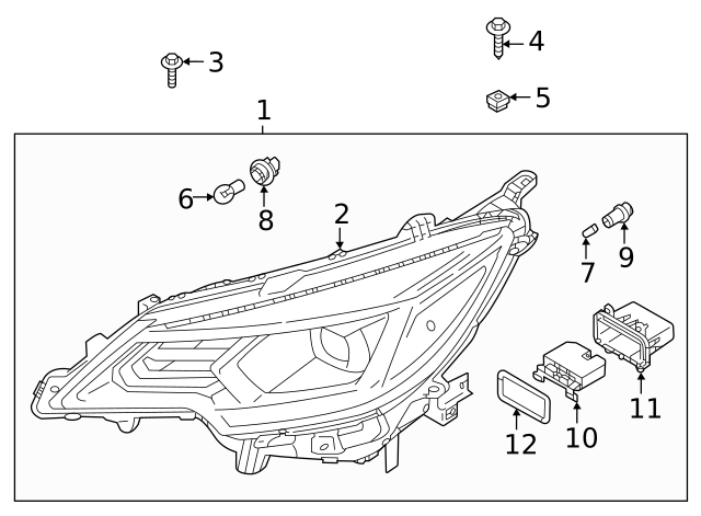 Genuine OEM Headlamp Assembly Part# 8301D514 Fits 2021 Mitsubishi: Up ...