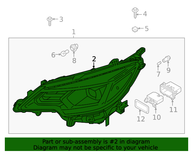 8301D876 - Lens & Housing 2021-2023 Mitsubishi | Mitsubishi Direct Parts