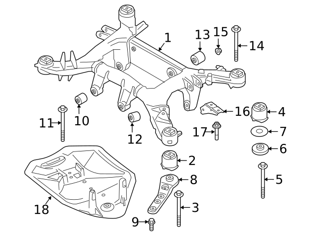 Genuine BMW 33-30-6-885-046 | Front Brace | FREE Shipping on Most ...