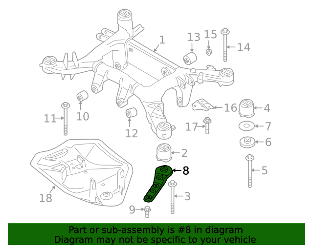 Genuine BMW 33-30-6-885-045 | Front Brace | FREE Shipping on Most ...