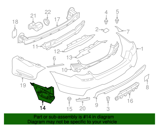 2011-2016 BMW Side Support 51-12-7-184-768 | BMWPartsDirect.com