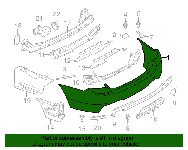 51128048594 - 2011-2016 BMW Bumper Cover (51-12-8-048-594) | BMW of ...