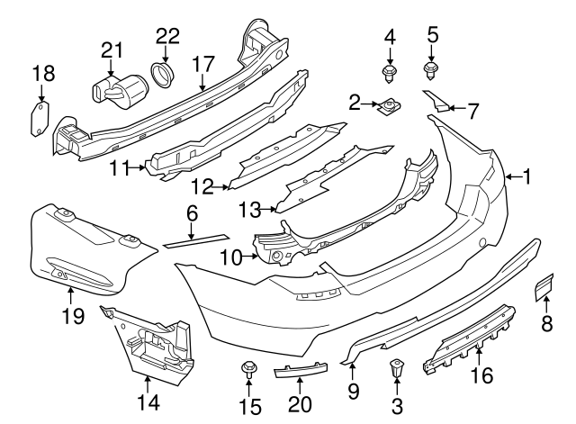 2011-2016 BMW Side Support 51-12-7-184-768 | BMWPartsDirect.com