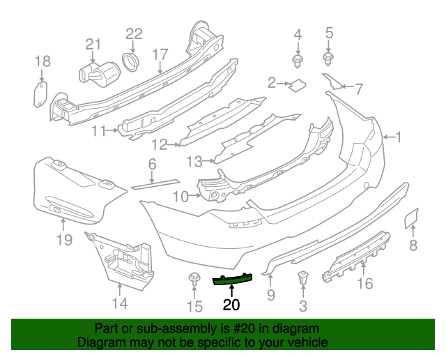 Genuine BMW 63-14-7-842-956 | Rear Reflector, Right | FREE Shipping on ...