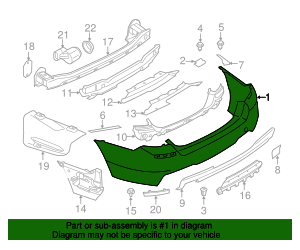 51128048594 - 2011-2016 BMW Bumper Cover (51-12-8-048-594) | BMW of ...