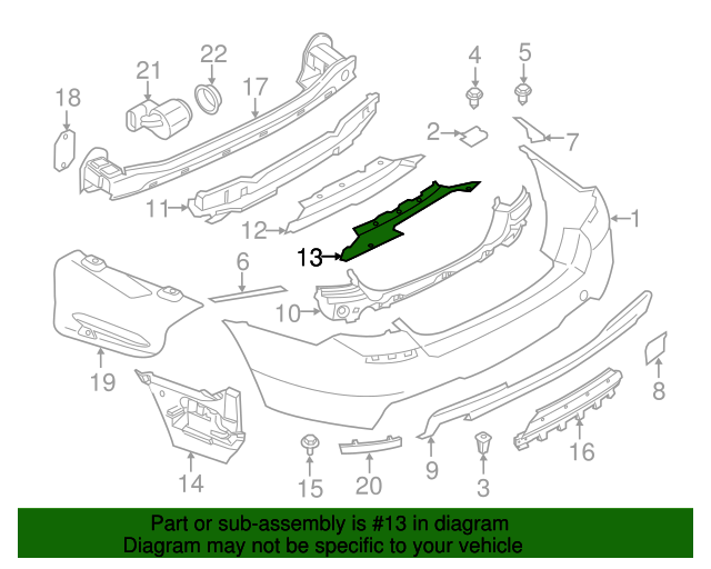 OEM BMW Lower Guide Part# 51127907147 | BMW Parts Center