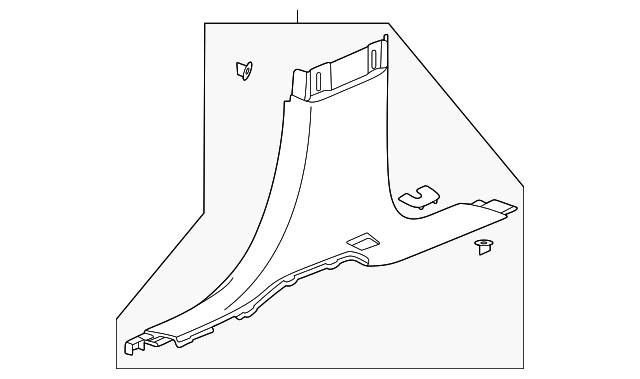 2021-2022 Cadillac Lower Center Pillar Trim 84701435 | GMPartsDirect.com