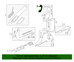 2021-2022 Cadillac Gideon Driver Side Center Pillar Assist Handle ...