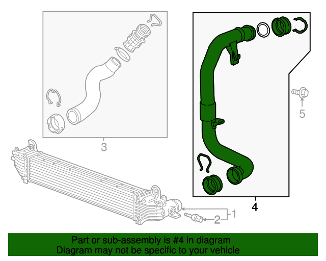 GM 2016-20 C Air O Tube Part# 23345001 Alt# 84843174 US $33.08 ...