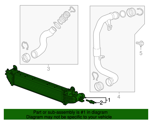 2018-2019 GM Charge Air Cooler 84361106 GM | GMPartsDirect.com