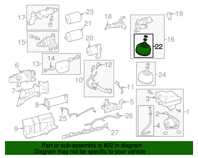 2008-2021 Lexus LX570 Accumulator 49141-60020 | OEM Parts Online