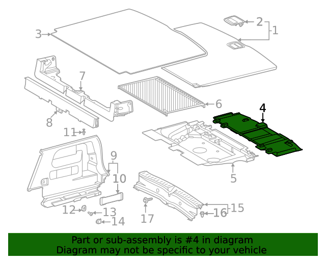 2019-2024 Mercedes-Benz Floor Cover Panel 177-890-21-00 ...