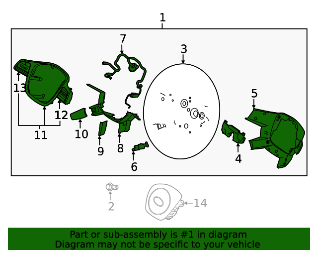 56100-S9210ONT - Strg Wheel Assembly 2020-2022 Kia Telluride | Kia ...