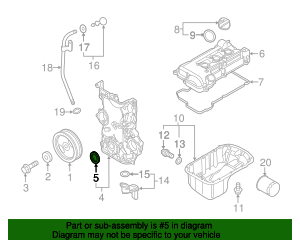 MN195668 - Front Crank Seal 2014 Mitsubishi Mirage | Mitsubishi Motors ...